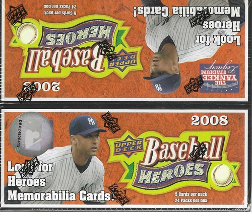 2008 Upper Deck Heroes Baseball MLB 24 Pack Retail Box FACTORY SEALED ...