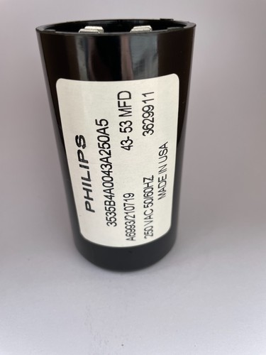 43-53 mfd capacitor motor start 250VAC Philips 3629911 pump, fan ...