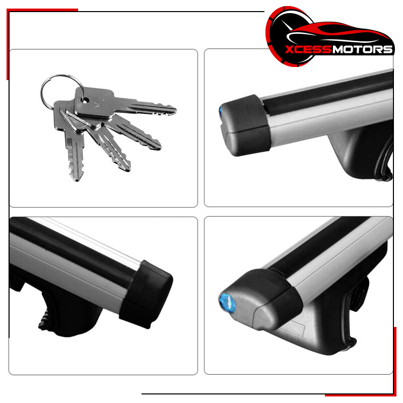 Fits Universal 53" Aluminum Adjustable Top Roof Rack Cross Bar Rail ...