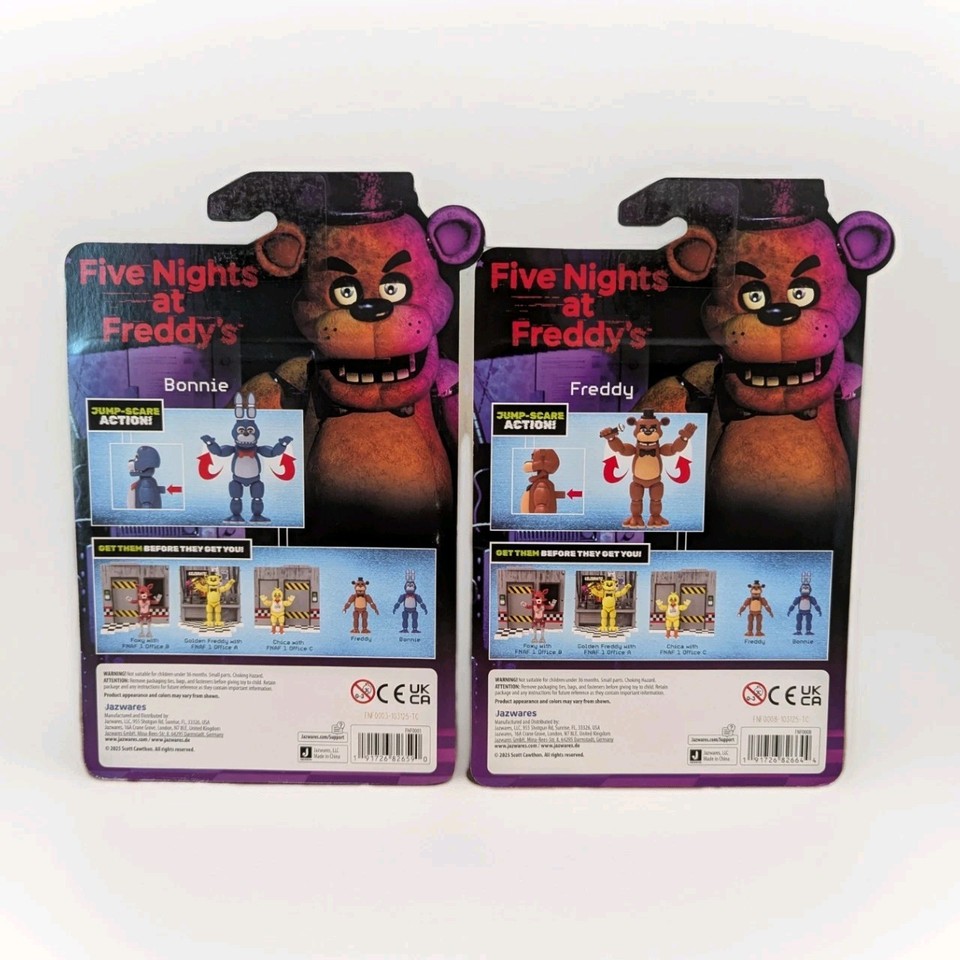 Jazwares Five Nights at Freddy's Bonnie & Freddy 5" Action Figure Set ...