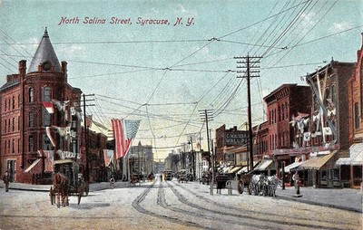 # K3167 SYRACUSE, N.Y. POSTCARD, NORTH SALINA STREET | eBay