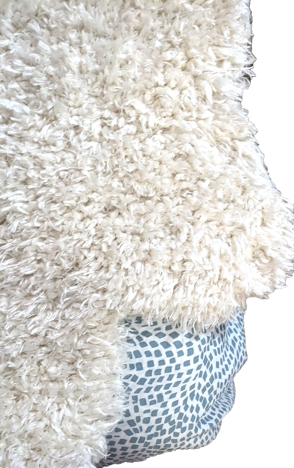 OTTOMANSON FAUX FLOKATI PLUSH SOFT REALISTIC SHEEPSKIN NON-SLIP 2x3 ...