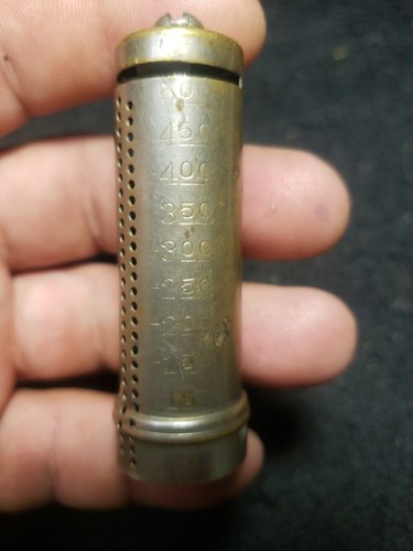 Vintage THE B&R MFG Co NEW YORK Dime Coin Bank Metal Tube Holder RARE ...