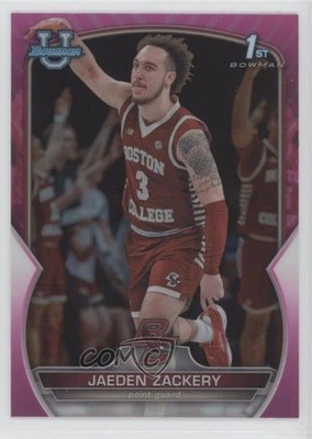 2022-23 Bowman U Chrome Pink Refractor Jaeden Zackery #35 0i76 | eBay