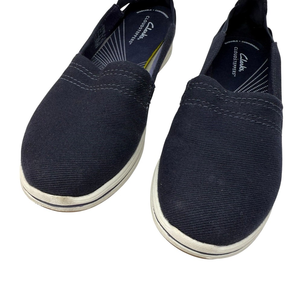 Clarks Women's Size 8.5 Cloudsteppers Breeze Step Navy Casual Slip On ...