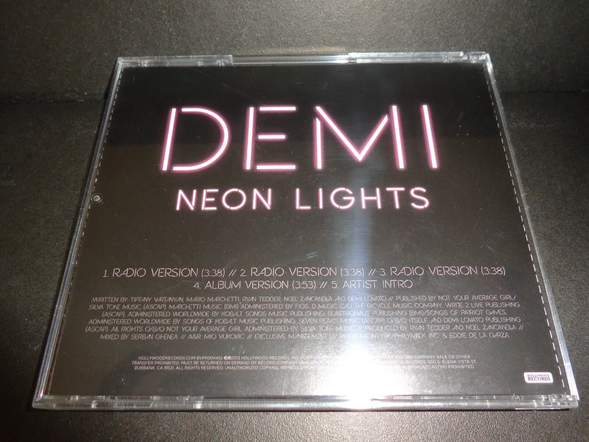 Demi Lovato Neon Lights Album Cover