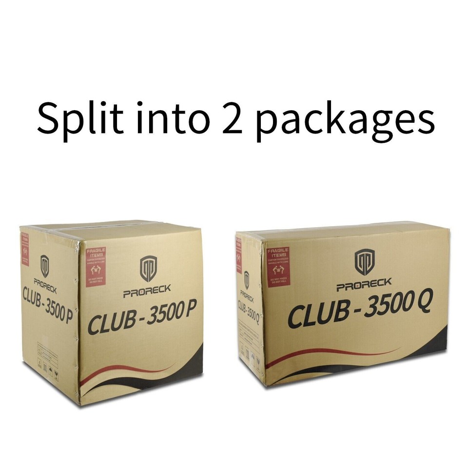 PRORECK CLUB 3500 DJ Line Array PA Speakers System 15inch 3000W with ...