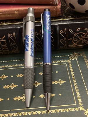 Rare Androgel Pharmaceutical Drug Advertising pens Metal/plastic Write ...