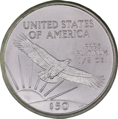 1/2 oz $50 American Platinum Eagle .9995 Fine Coin - Random Year BU | eBay