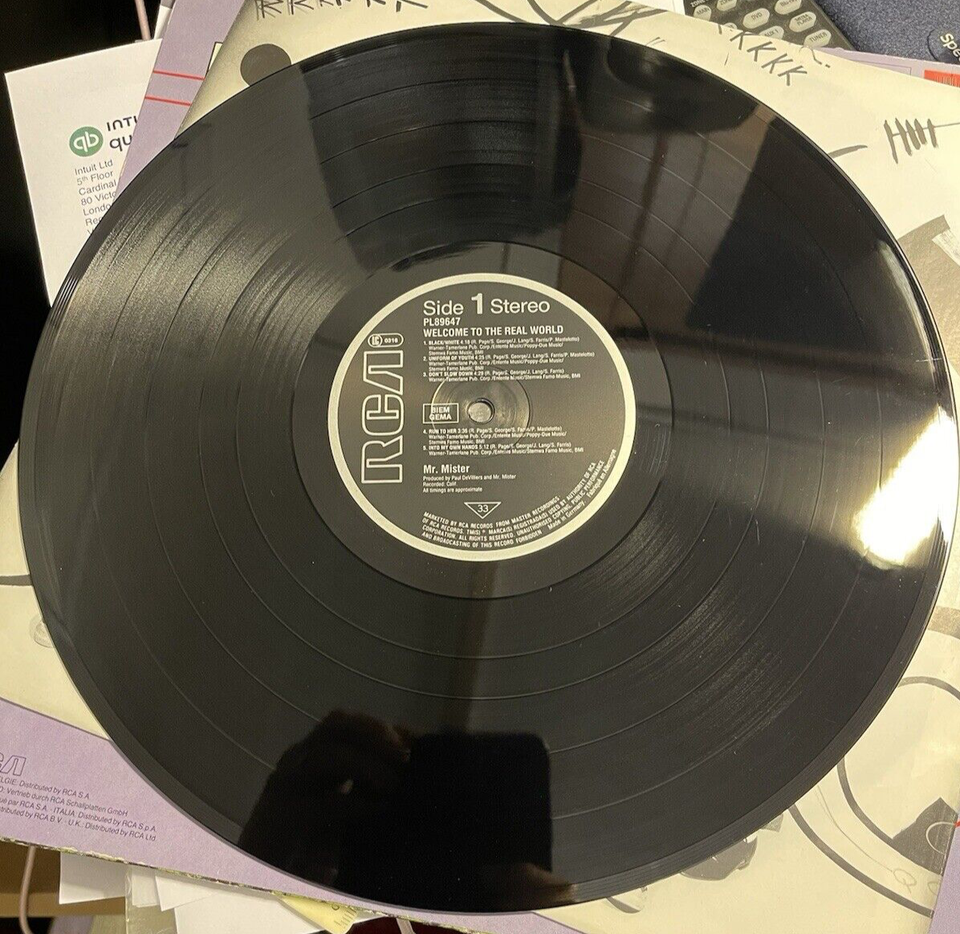Mr. Mister - Welcome To The Real World 12" 1985 Vinyl Record PL89647 | eBay
