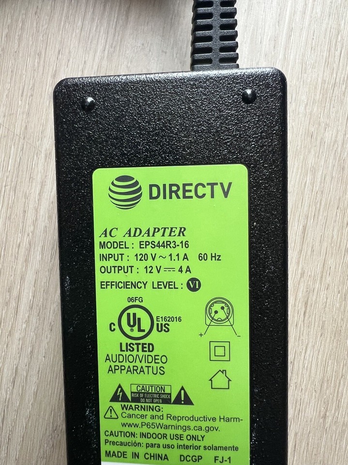 DirecTV EPS44R3 16 AC Adapter Power Supply for DirecTV H44 HR44 12V 4A ...