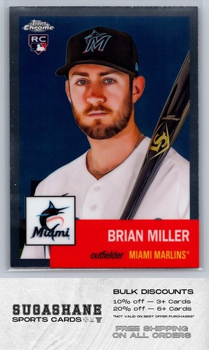 2022 Topps Chrome Platinum 286 Brian Miller RC Marlins Baseball Card | eBay