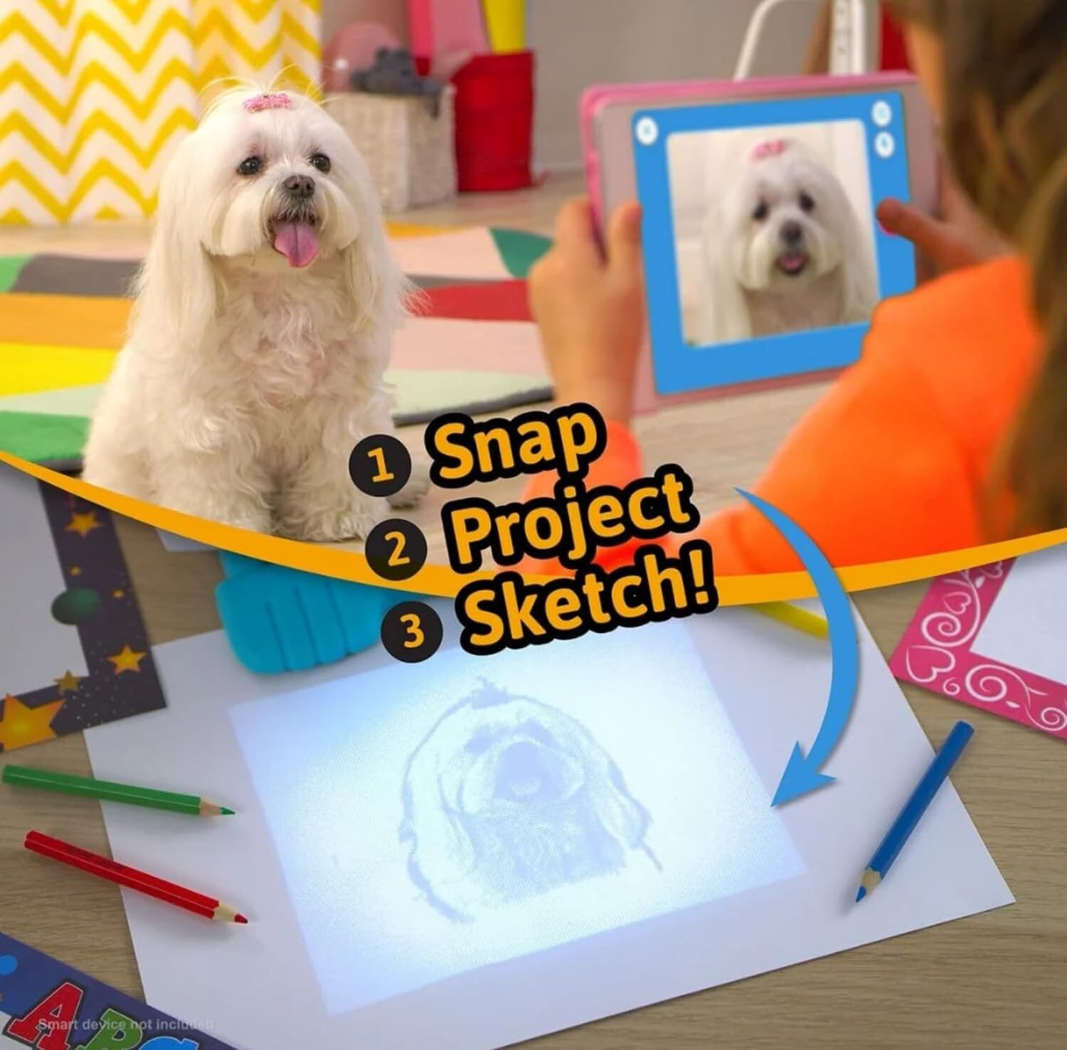 Toys smart Sketcher 2.0, Drawing Projector for Kids, Art Projector for ...