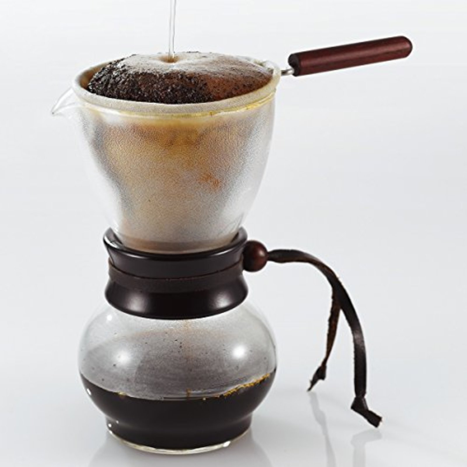 Hario Cloth Drip Pot Pour Over Wooden Neck Coffee Maker 240ml F/S w ...