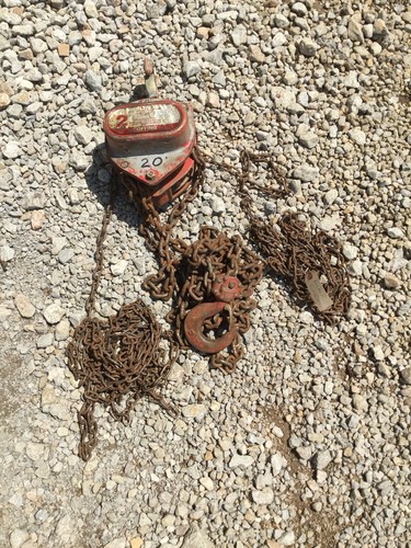 Coffing LHH/ Little Mule 2 Ton Manual Fall Chain Hoist 20’ Lift, 4000 ...