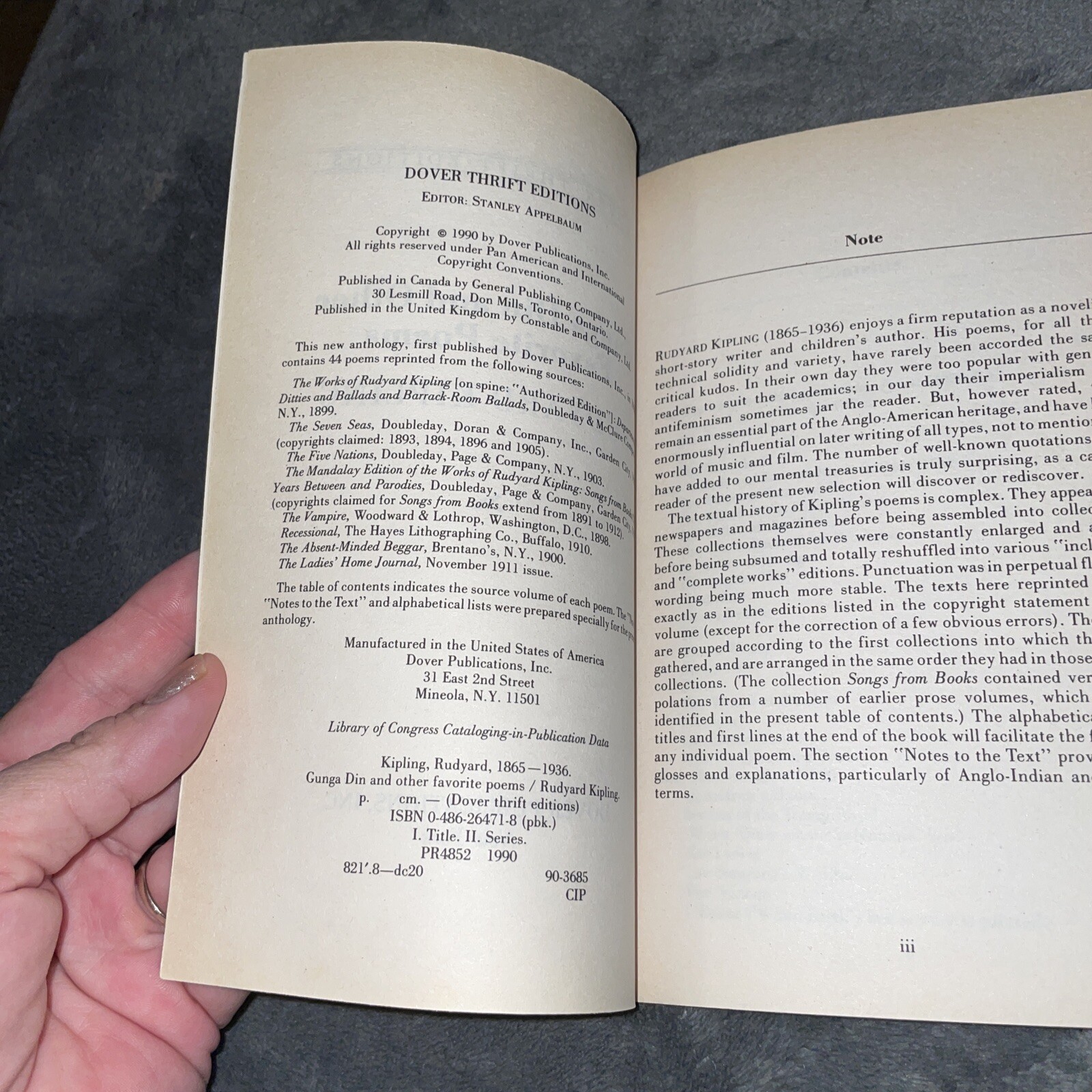Gunga Din and Other Favorite Poems (Dover Thrift Ed) by Rudyard Kipling ...