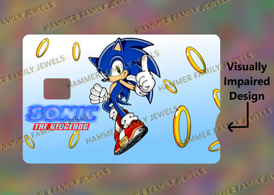 Sonic The Hedgehog Fan Art Credit Card Decal with Visually Impaired ...