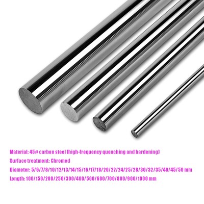 Hardening 45# Steel Chromed Smooth Bar Shaft Rod Dia 4-50mm Length ...