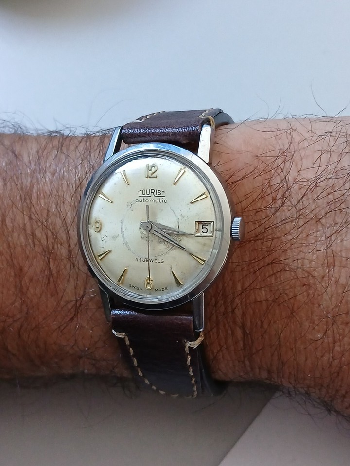 1960's swiss made Tourist automatic wrist watch, 41 jewels, 35mm | eBay