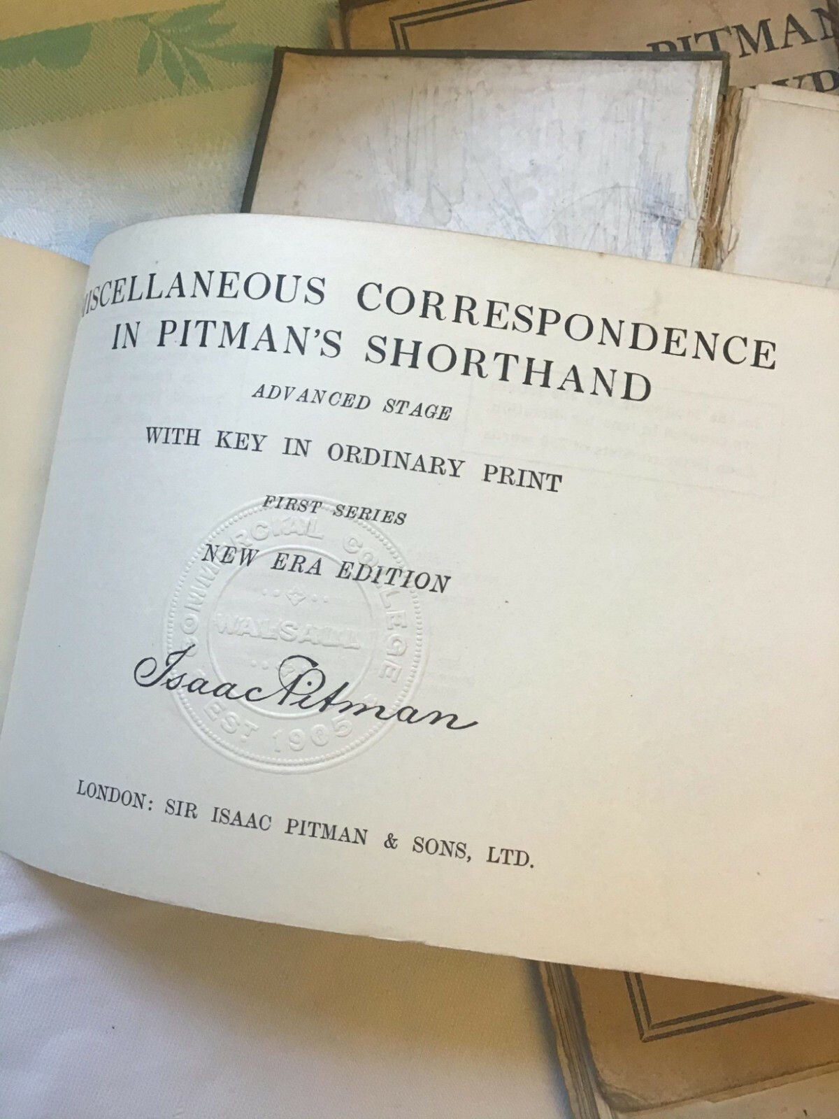 1950s Pitmans Business Typewriting Plus 2 Pitmans Vintage Shorthand ...