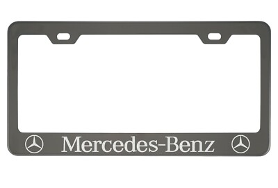 Black Chrome License Plate Frame For Mercedes-Benz | eBay