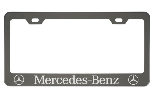 Black Chrome License Plate Frame For Mercedes-Benz | eBay