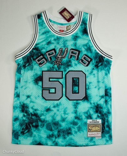 Mens Mitchell & Ness NBA GALAXY SWINGMAN JERSEY SPURS 1998-99 DAVID ...