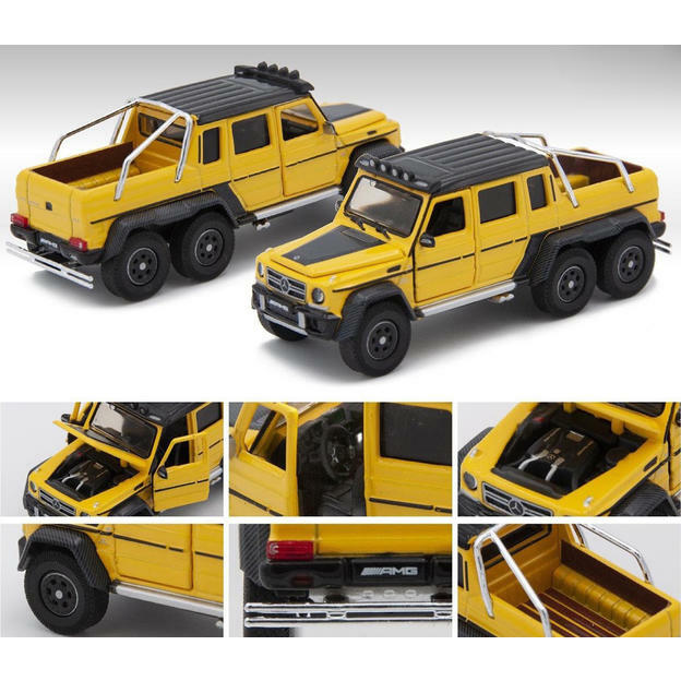 Mercedes Benz G63 AMG 6x6 Pickup Truck Kinetic Yellow 1st