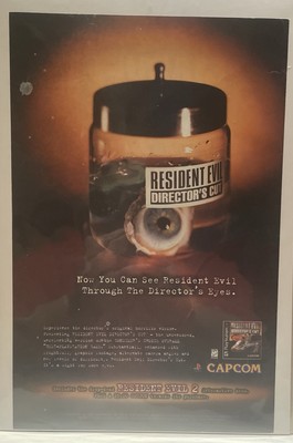 Resident Evil Director's Cut PlayStation 1 PS1 Eye Print Ad/Poster ...