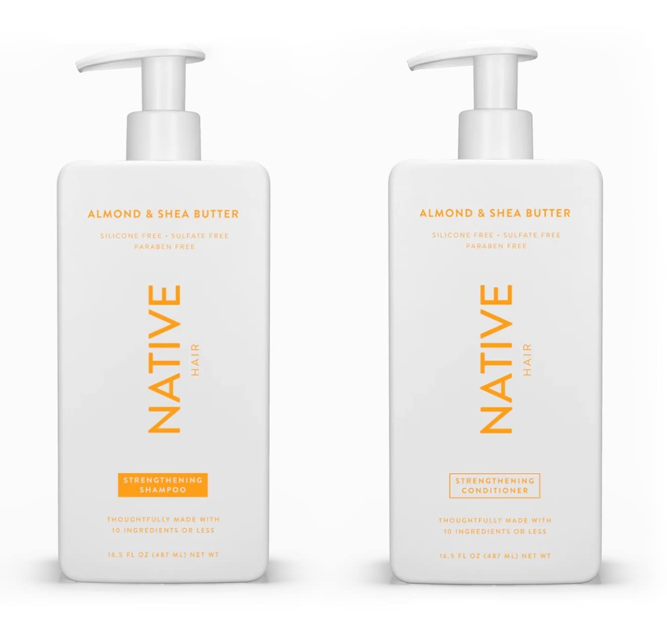 Native Shampoo And Conditioner Set, Almond & Shea Butter, Strengthening ...