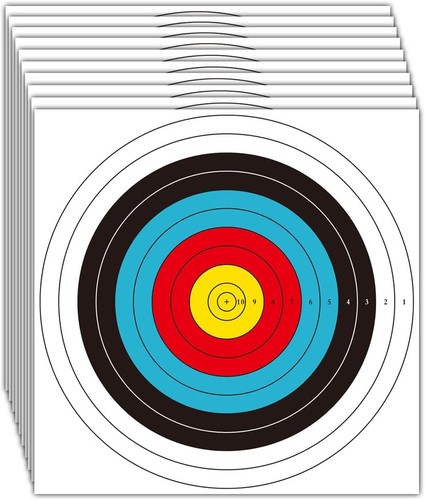 THREE ARCHERS Archery Targets Paper for Backyard 30/50pcs Standard as ...
