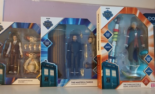 Vortex Doctor Who Sets, 14th Doctor & Meep, Master & TARDIS, 3rd Doctor ...