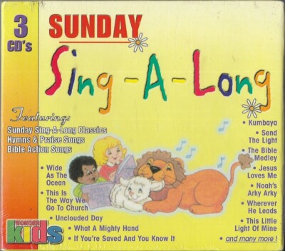 Wonder Kids Choir : Sunday Sing-A-Long Children's 3 Discs CD *Brand New ...