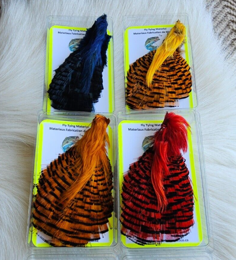 Golden Pheasant Cape Feather Combo. Grade "A" assorted Colors. Free ...