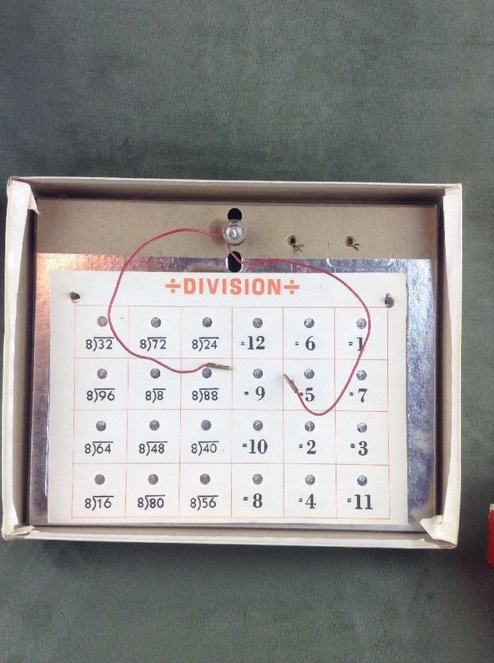 Extremely Rare Old Antique Division Math Game Jaymar Electric ...