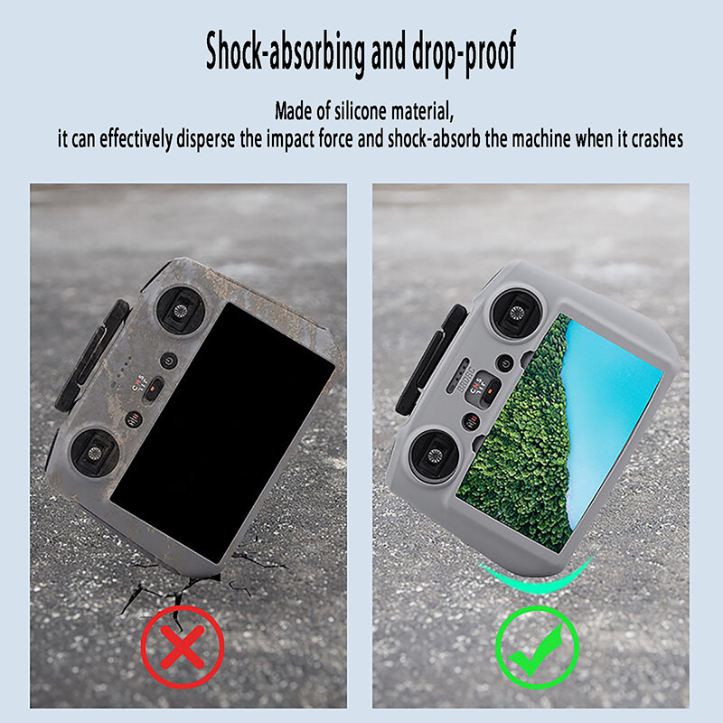 1Pc For Air 3 Remote Control Silicone Case RC2 With ScreenProtector ...