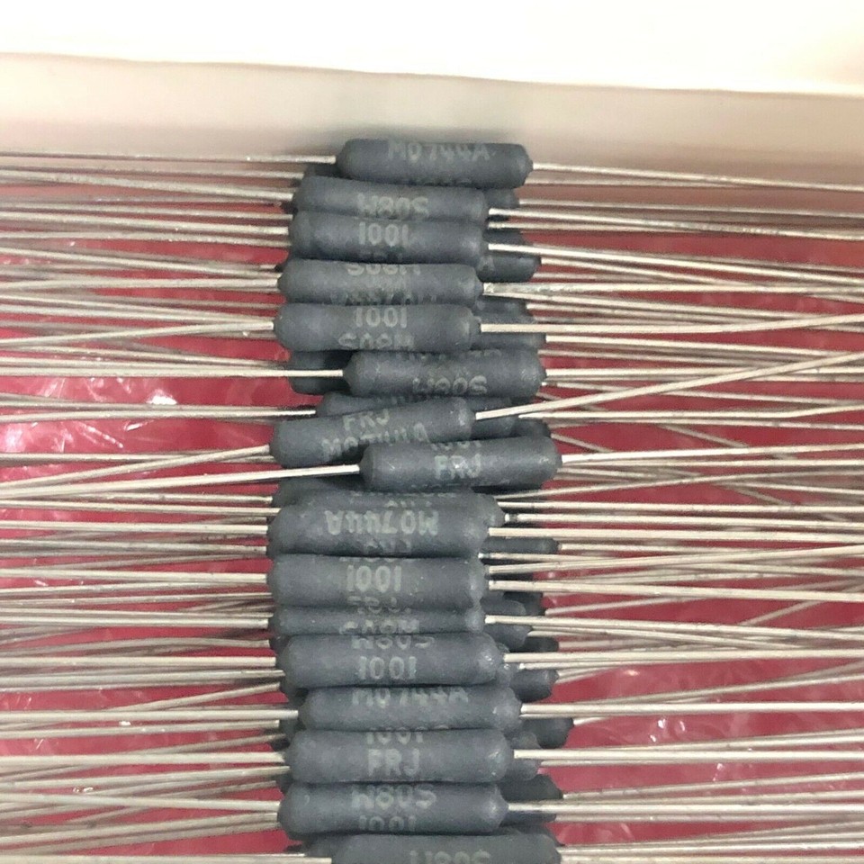 (10 PCS) Vishay Dale RWR80S1001FRB12 1 kOhms ±1% 2W Military Axial ...