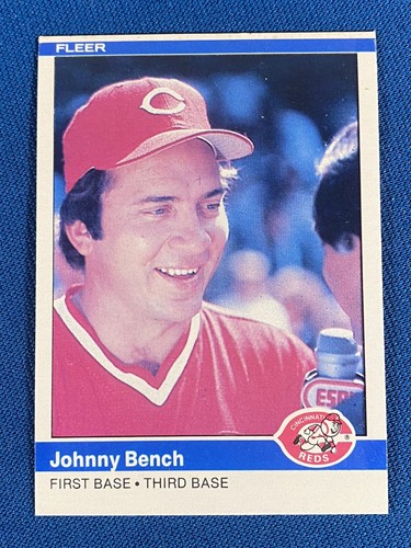 1984 Fleer Johnny Bench Baseball Card #462 Cincinnati Reds (C) | eBay