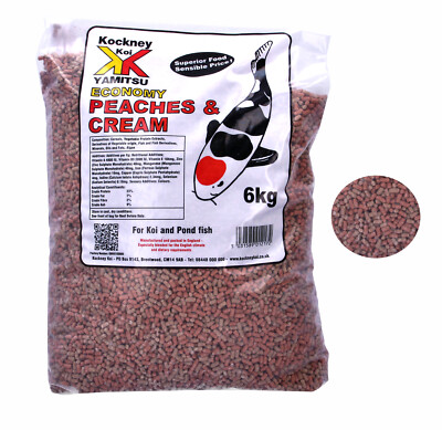 Kockney Koi Peaches & Cream Stix Sticks 6kg Economy Yamitsu Fish Food ...