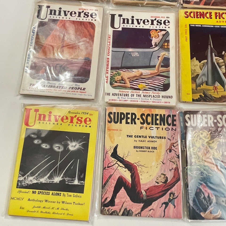 13 SF Fiction Digests low-grade SUPER-SCIENCE FICTION UNIVERSE ...