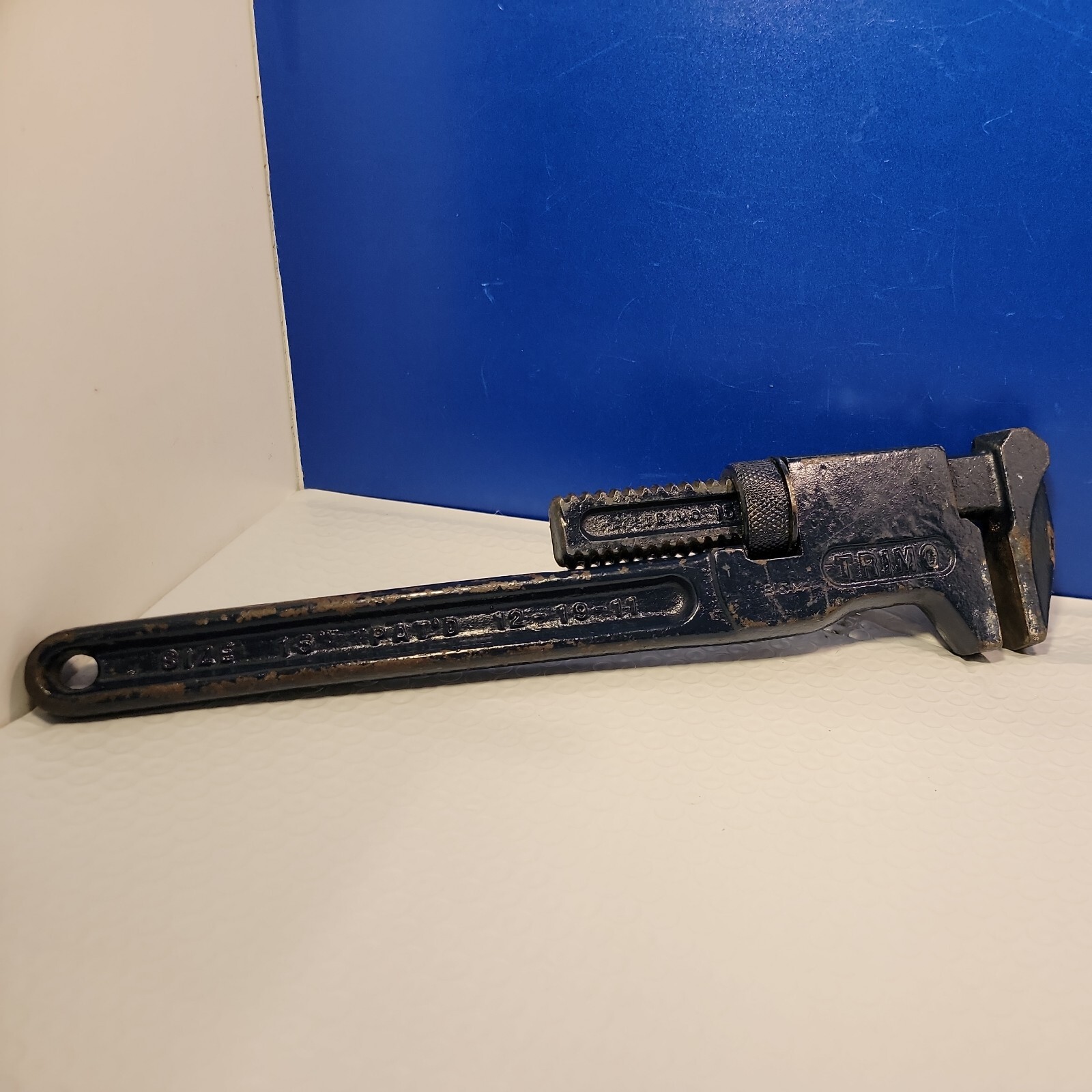 Vintage Trimo 15" Adjustable Pipe Wrench, Plumbing Collectible - Nice ...