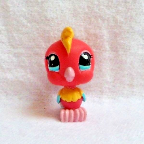 LITTLEST PETSHOP LPS #2330 HASBRO OISEAU CACATOÈS FUSHIA ROSE YEUX ...