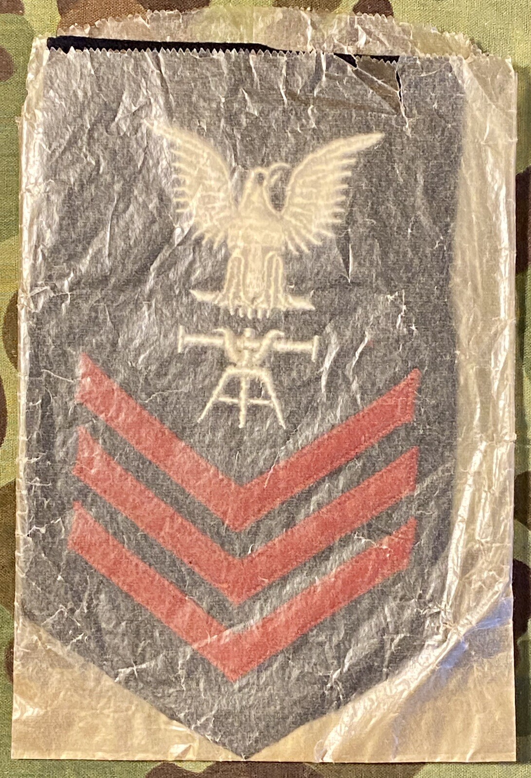 WWII Navy Rate Fire Controlman 1st Class Petty Officer Patch USN FT1 ...