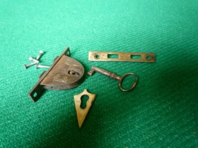 19th century writing slope lock & Escutcheon | eBay UK