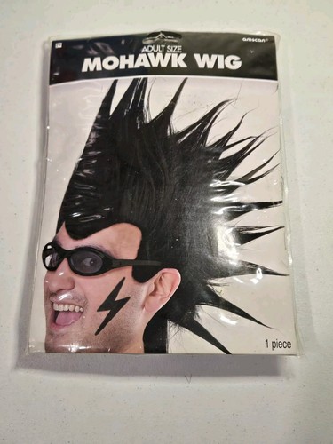 Amscan Black Mohawk Wig Adult Brand New Halloween/Cosplay/Costumes | eBay