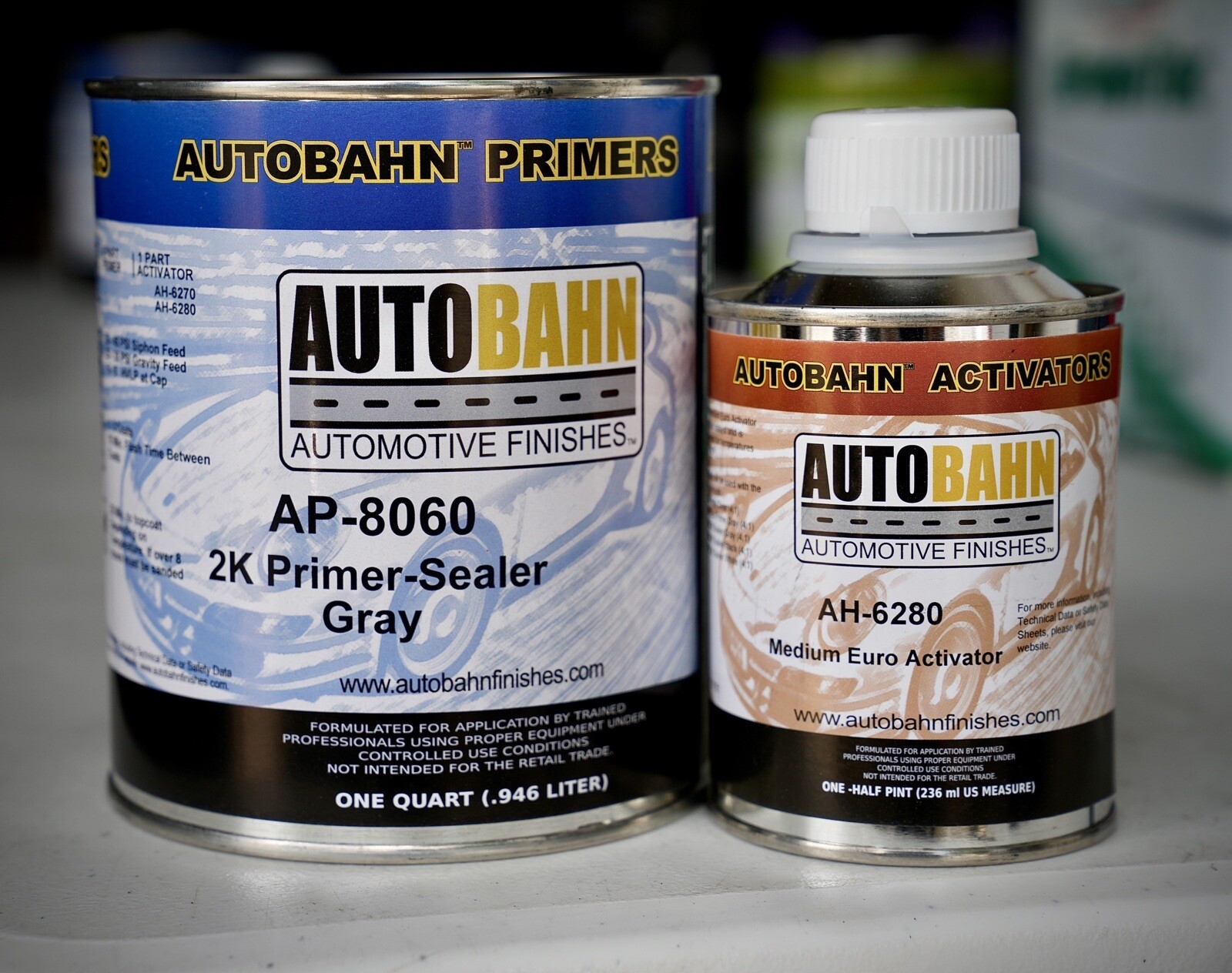 Autobahn AP - 8060 Gray 2K Automotive Primer Sealer Quart Size Kit/High ...