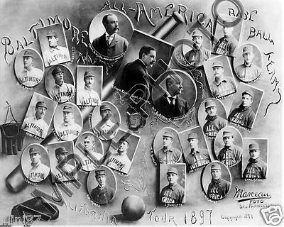 1897 BALTIMORE BASEBALL AMERICA HOF CALIFORNIA TOUR 8x10 TEAM PHOTO | eBay