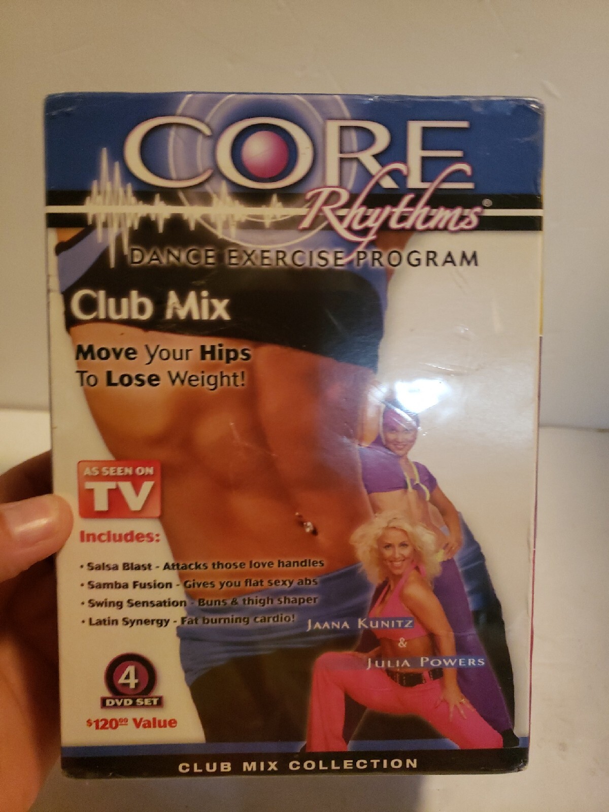 CORE RHYTHMS DANCE EXERCISE CLUB MIX 4 DVD SET LOT JAANA JULIA SALSA SWING LATIN | eBay