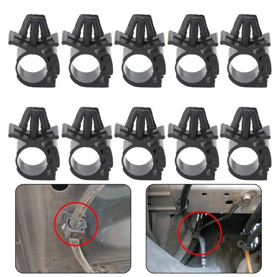 10Pcs Car Wiring Harness Fastener Lock Wire Cable Hose Clips Tie Wrap ...