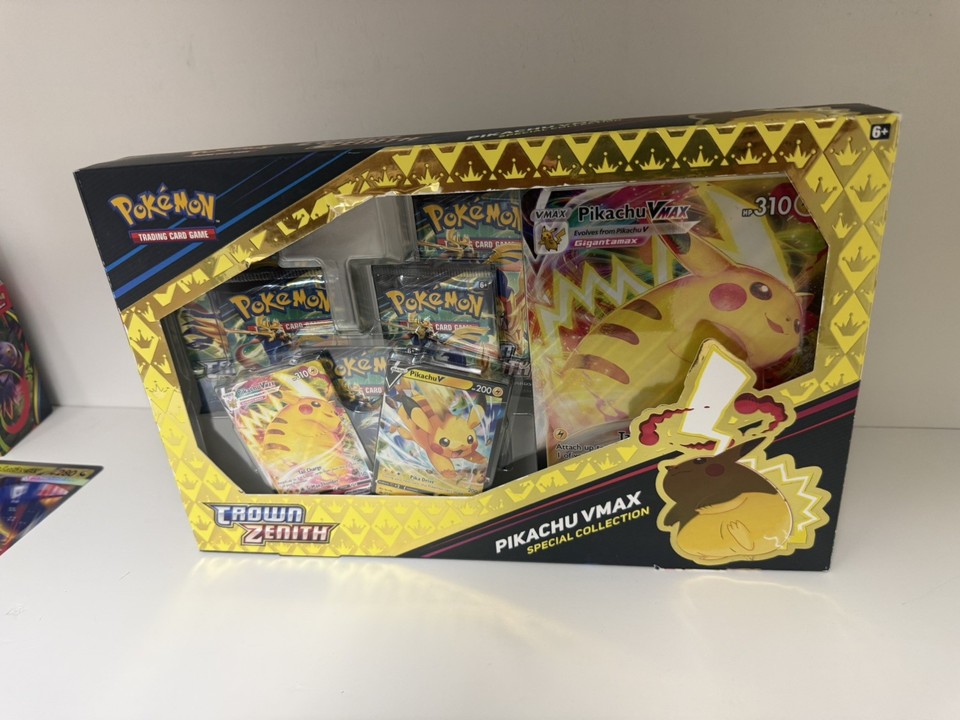 Pokemon TCG Crown Zenith Pikachu VMAX Factory Sealed Special Collection ...